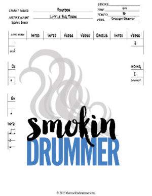 Pontoon by Little Big Town – Easy Drum Chart