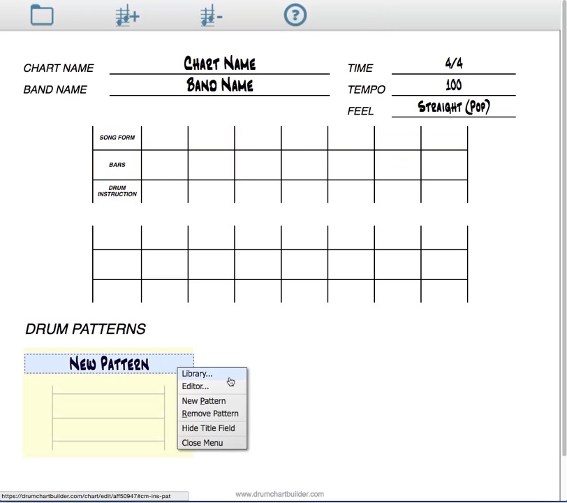 9 Drum Pattern Library and editor – Easy Drum Chart